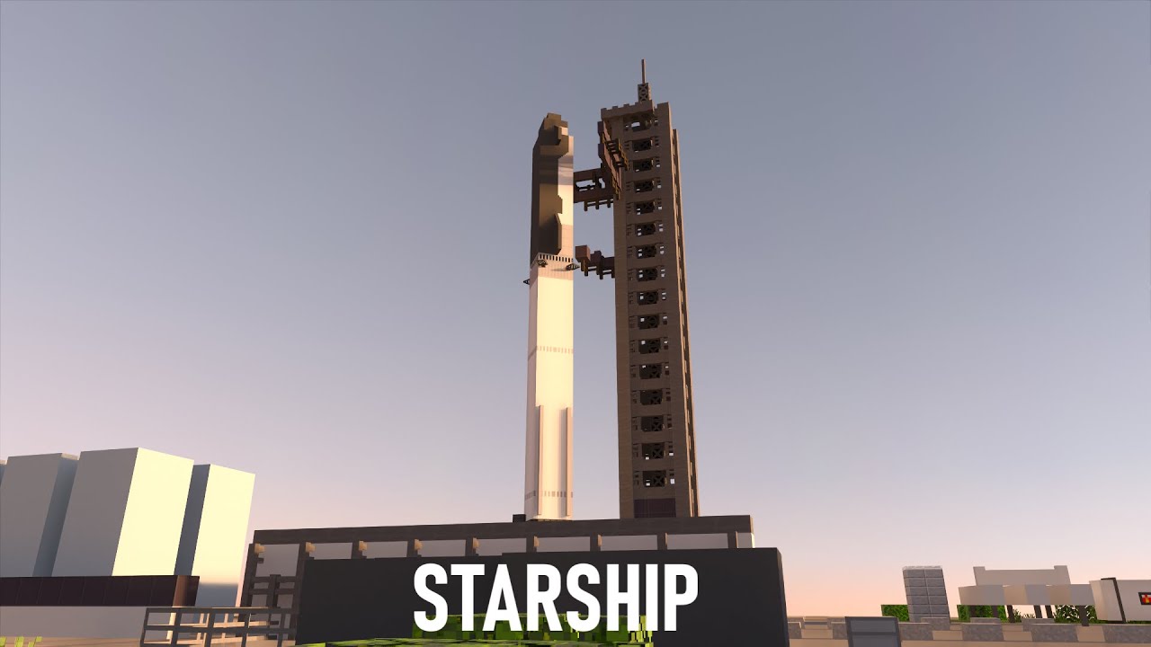 SpaceX Starship launch in Minecraft! - YouTube