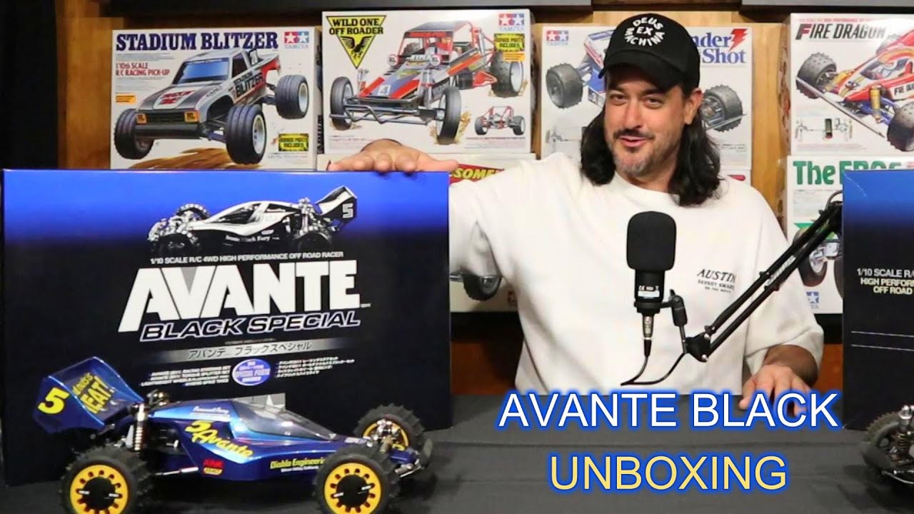 Unboxing the Tamiya Avante Black Special RC Kit - 47390 - YouTube