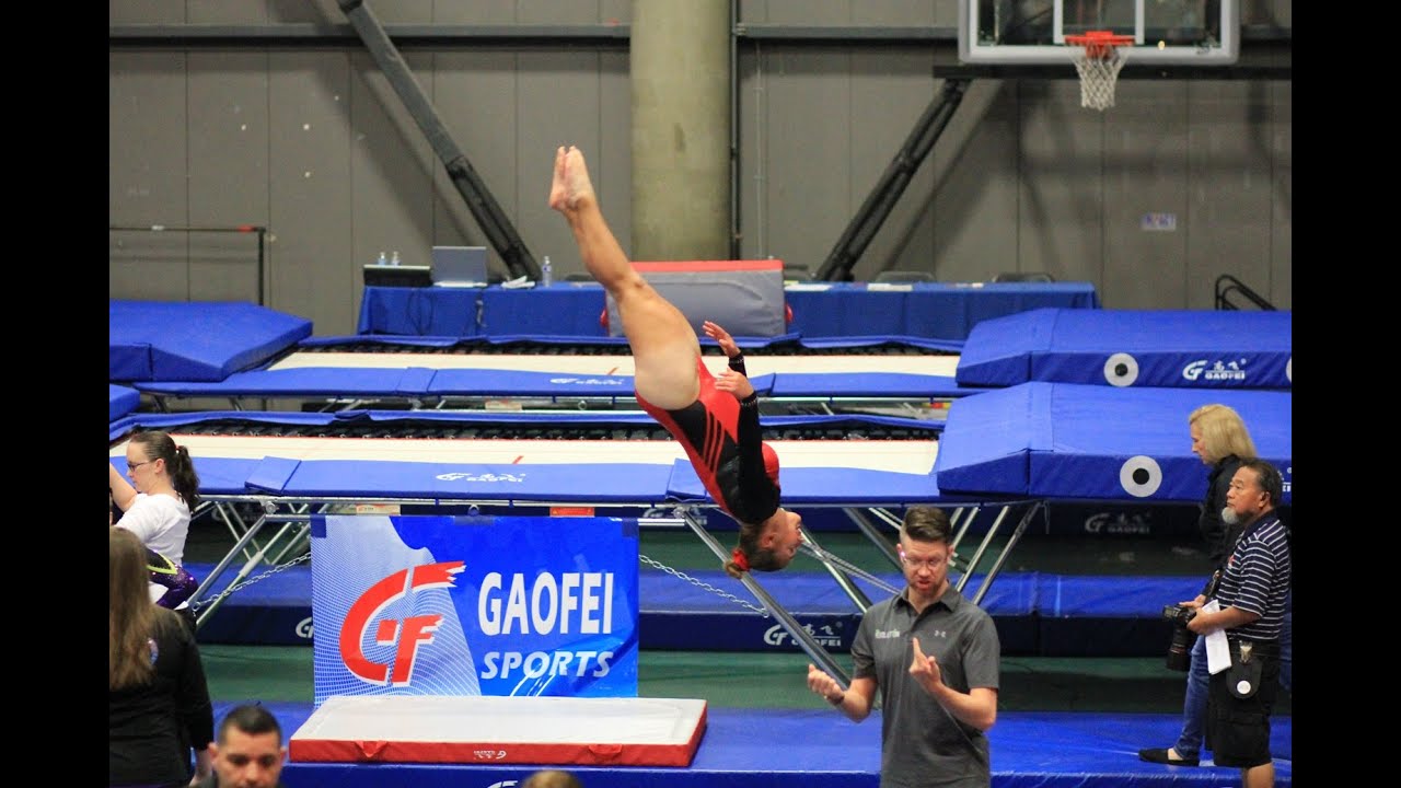 Regionals 2016 Tumbling pass 2 lvl 9 - YouTube