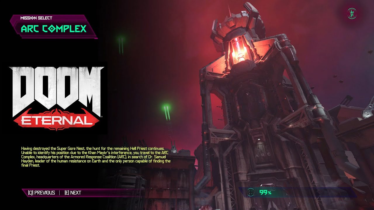 Arc Complex (campaign) - DOOM Eternal - YouTube