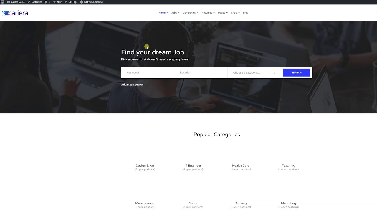 Cariera Job Board WordPress Theme | Installation Tutorial *NEW - YouTube