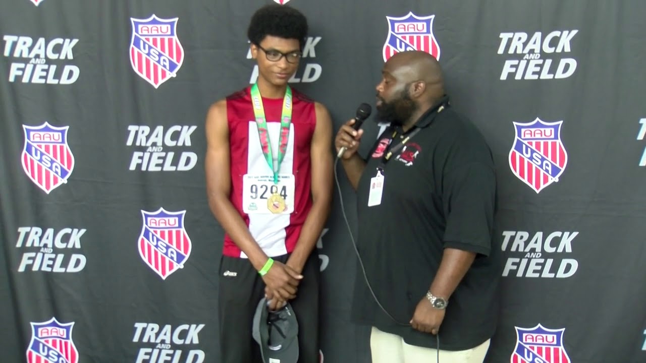 2017-08-03 Interview With Boys Long Jump U15-16 Champion Andrew ...