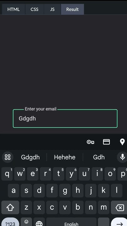 Input Placeholder Animation Effect 🔥🔥 HTML5 and CSS3 🔥🔥 Vivzon Technologies #viralvideo #shorts ...