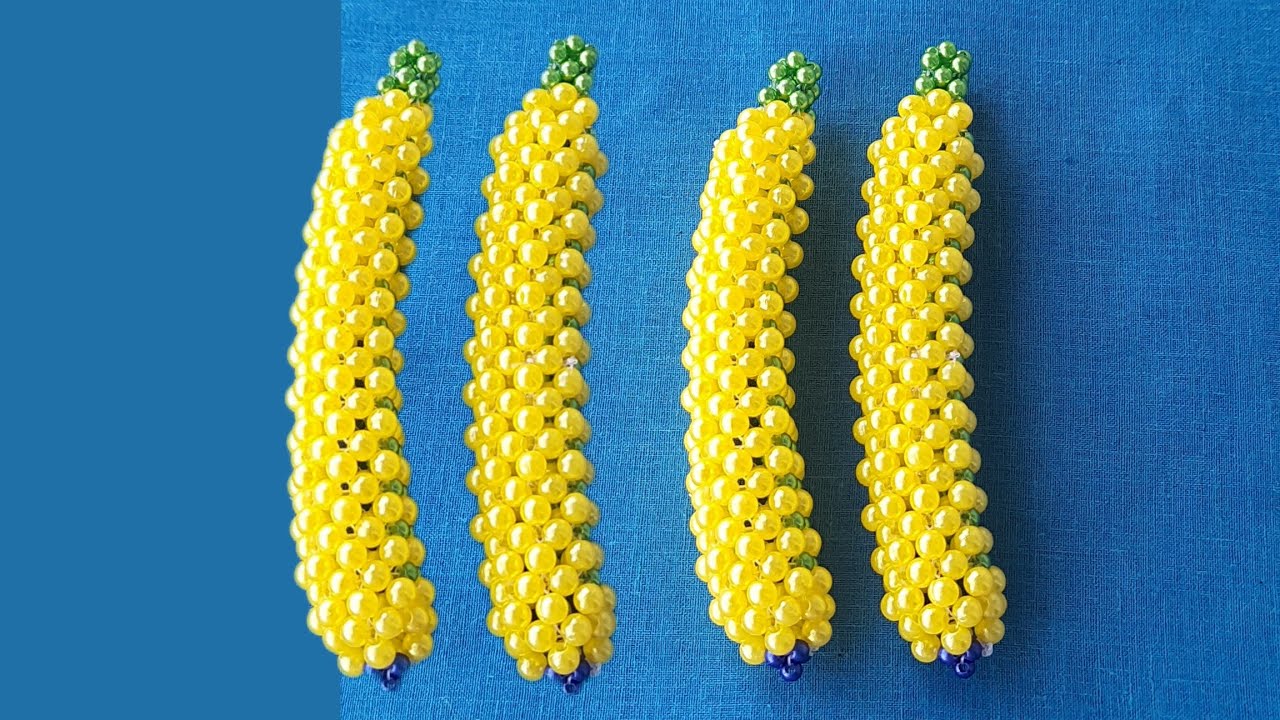 How to make Beaded Banana | Beads Fruits | Beaded Showpiece Tutorial ...