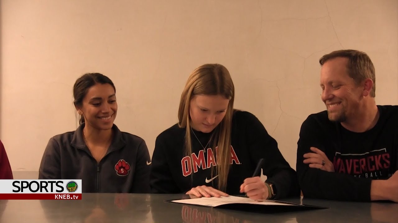 KNEB.tv Sports- Paige Horne Signs to Play Basketball at UNO - YouTube
