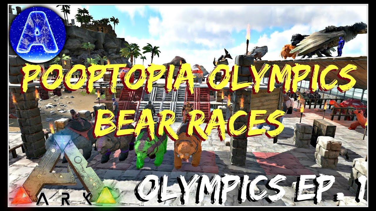 Ark: Survival Evolved - Olympics Bear Race Ep. 1 - YouTube