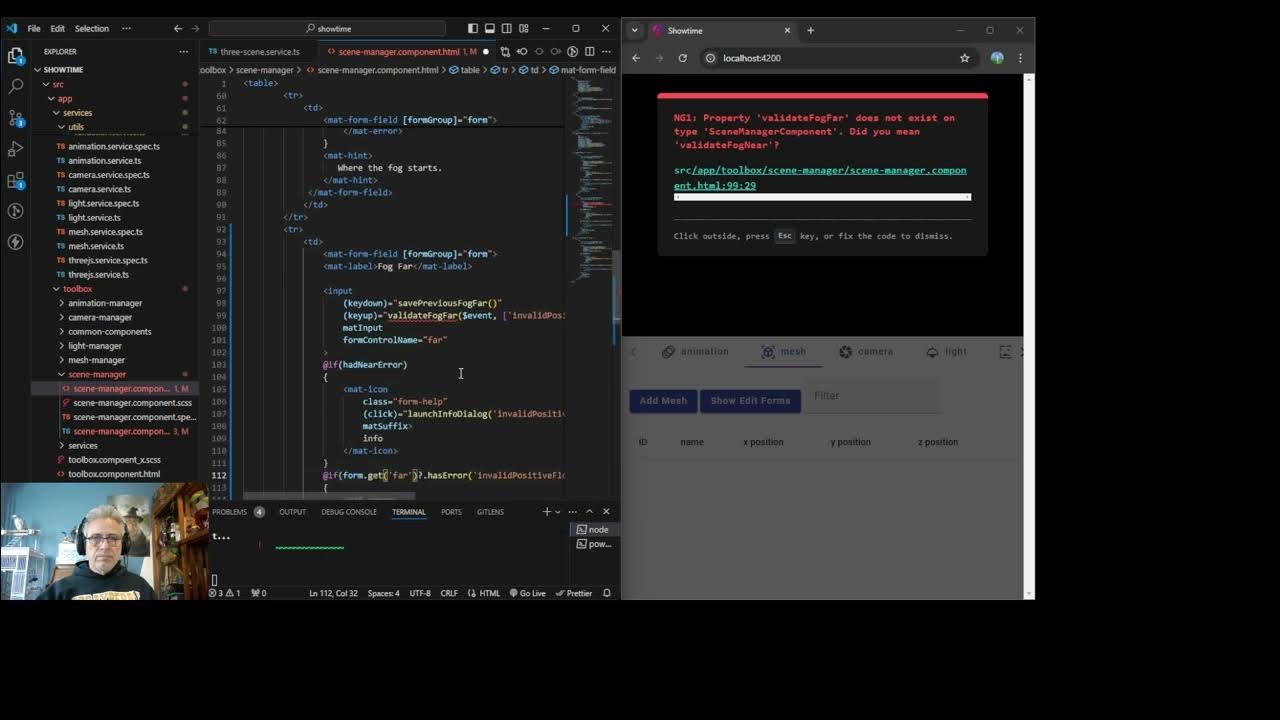 Angular/ThreeJS - Video 311 started making fog far configurable - YouTube