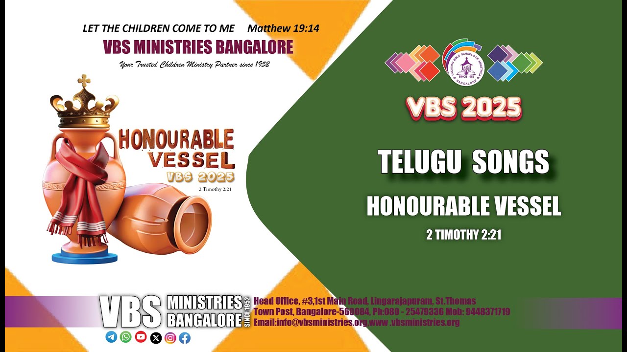 VBS 2025 || Telugu Christian VBS Songs || VBS Action Songs # ...