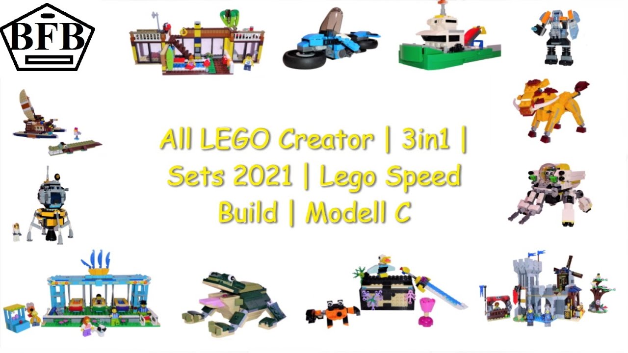 Alle LEGO Creator | 3in1 | Sets 2021 | Lego Speed Build Review | Modell ...