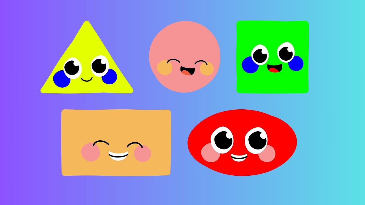 Shapes rhymes for kids|cartoon videos|Kiddos song - YouTube