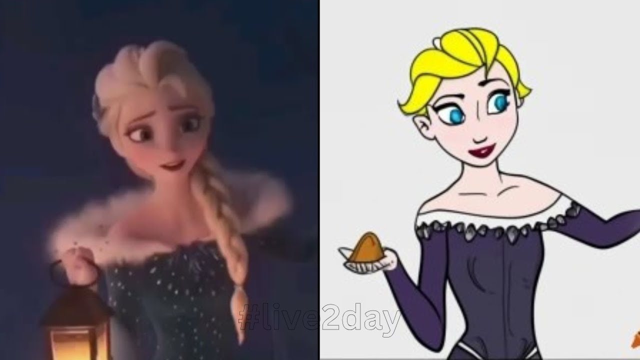Elsa Frozen - Face Her Biggest Fear - funny Drawing memes -Try not To ...
