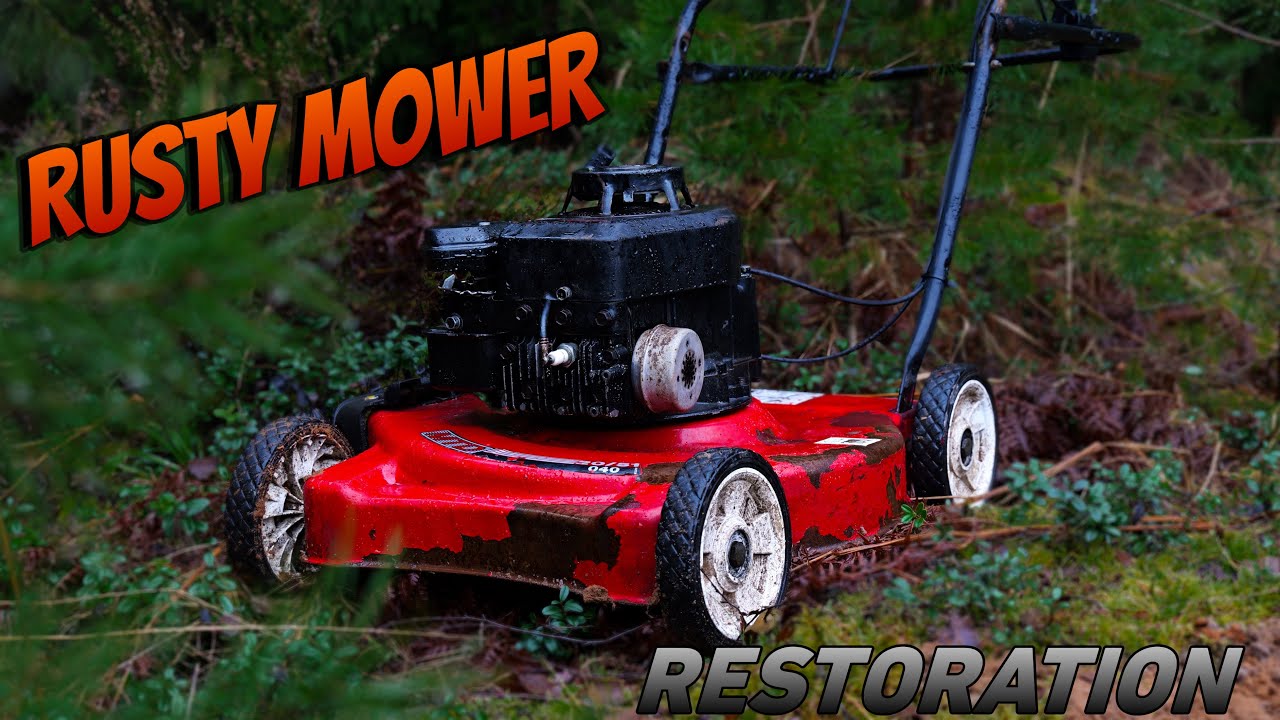Old Rusty Lawnmower RESTORATION : Marketplace Find, ASMR! - YouTube