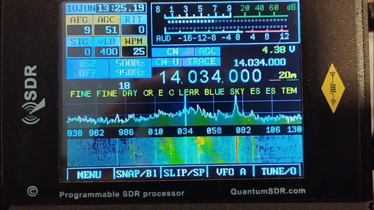 Morse decoding on the Spectrum DSP - YouTube