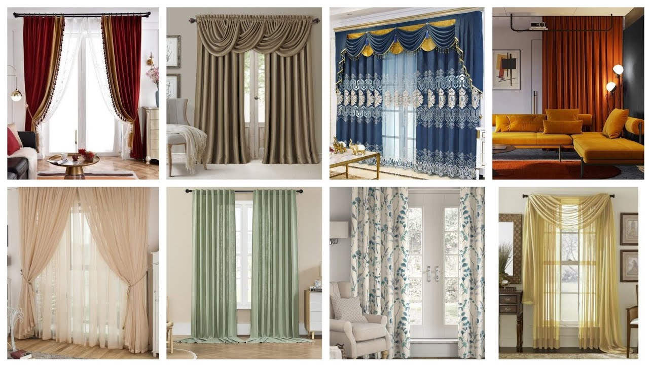 Simple & Fancy Livingroom Curtains | Double Curtains | Fabric & Net ...