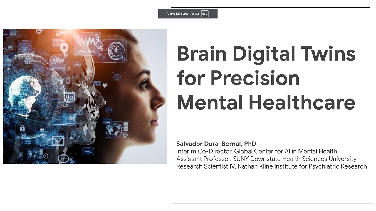 Brain Digital Twins for Precision Mental Healthcare - YouTube