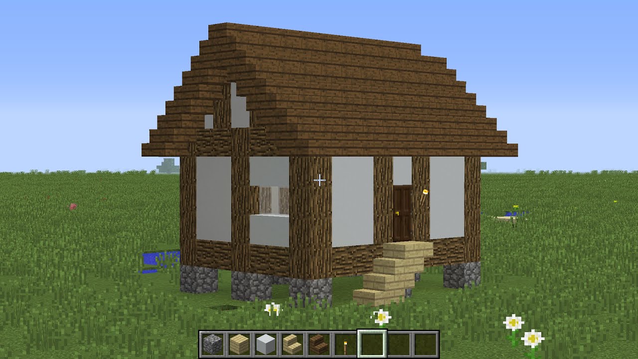 How to build a forester's house. A house in the woods in minecraft/Дом ...
