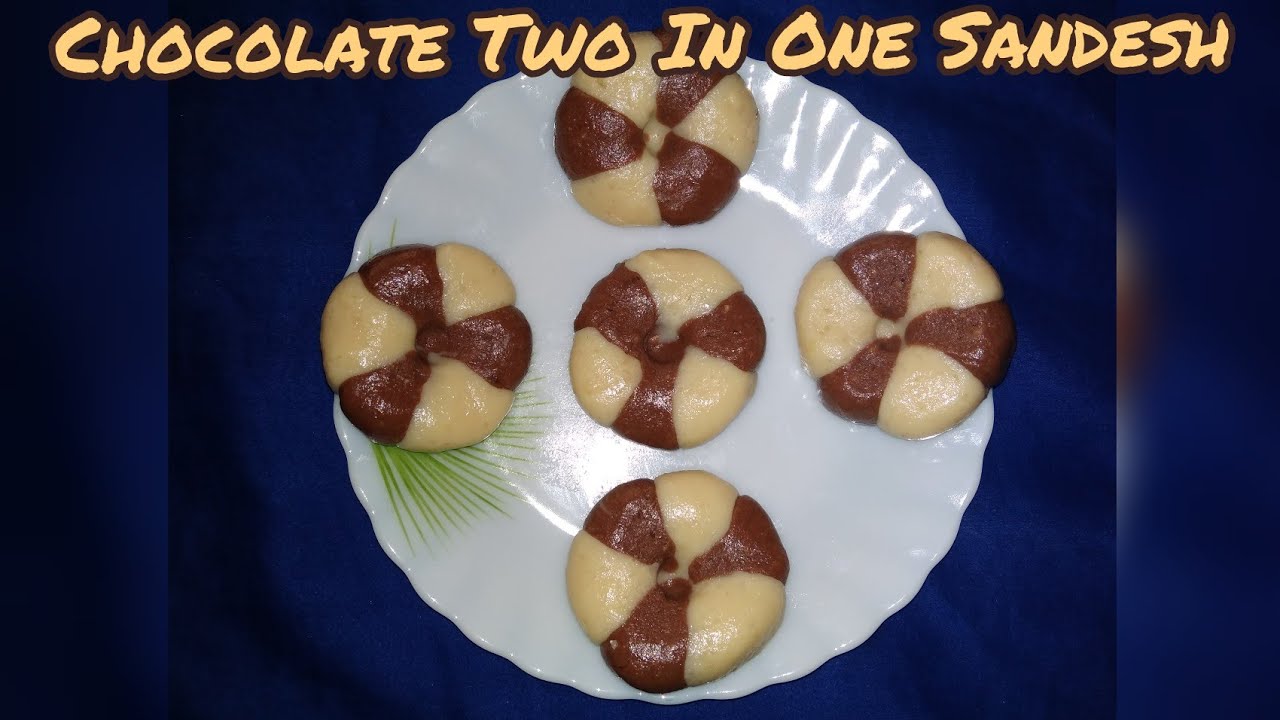 Chocolate Two In One Sandesh | | Unique Sweet Recipe With Only 5 ...