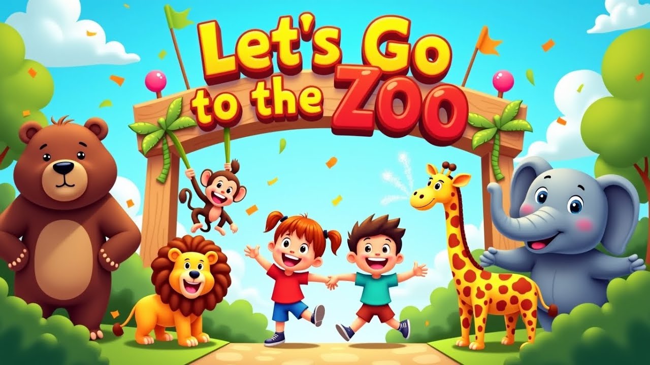 Let’s Go to the Zoo | Fun Animal Song for Kids | Learn Animal Sounds ...