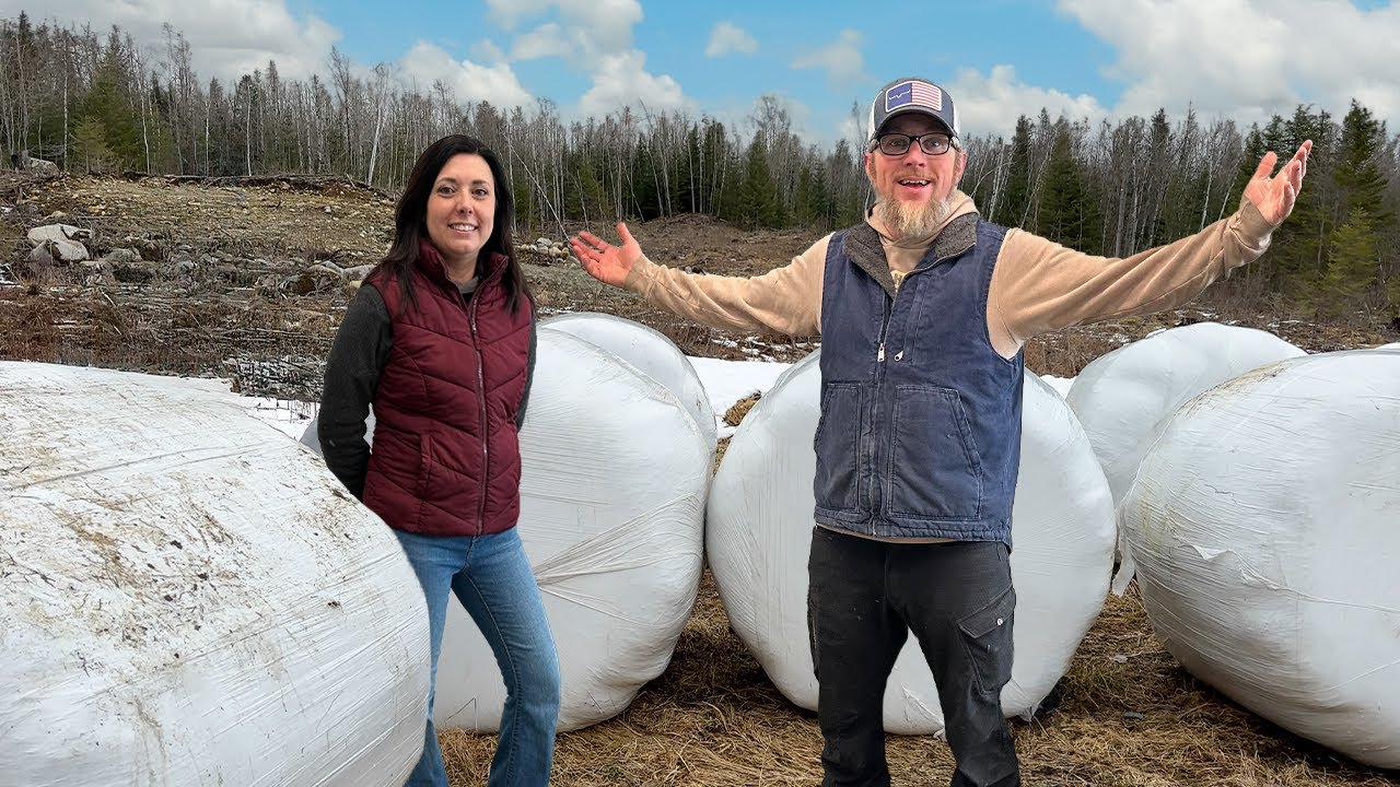 THIS Was a HISTORIC Day!!! Building Our OFF GRID Farm in the WOODS ...