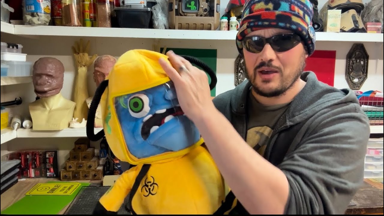 Greg the Zombie Plush Toy Review - With Hazmat Suit! - YouTube
