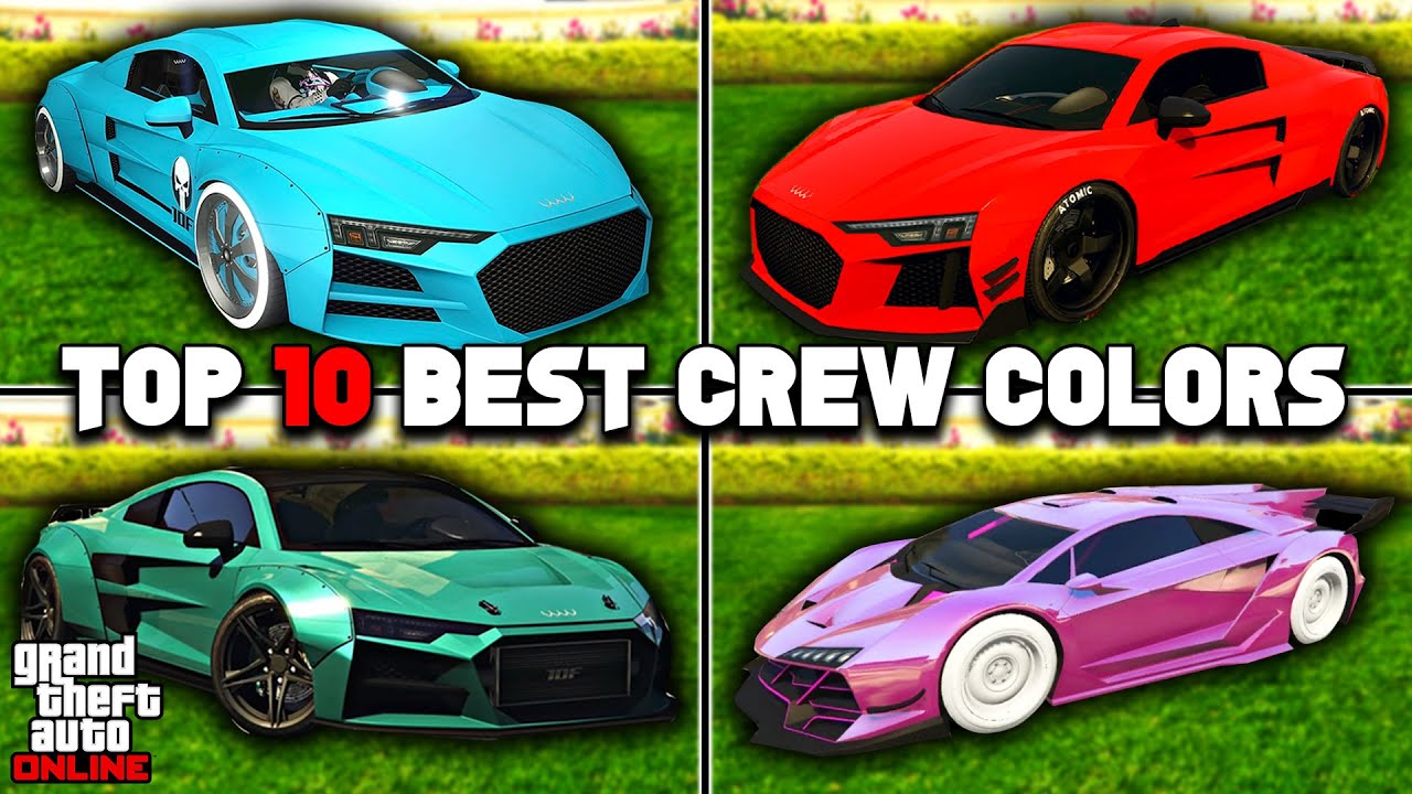 The Top 10 Best Crew Colors In GTA 5 Online 2024! (Modded Crew Colors ...