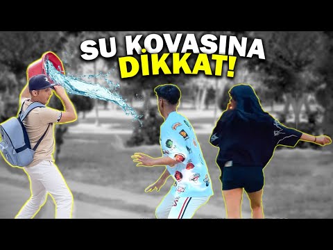 KOVA İLE SU DÖKME ŞAKASI !! (%100 FAKE) - SOSYAL DENEY