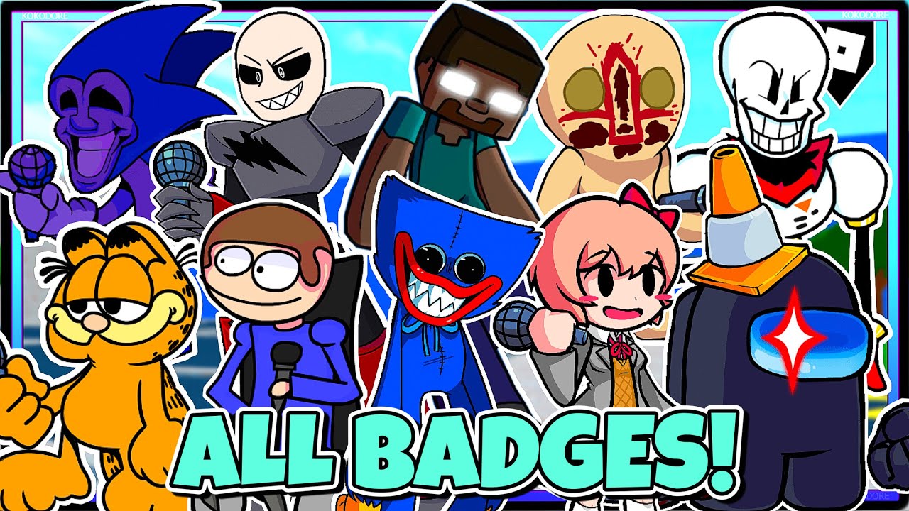 HOW TO GET ALL 50 BADGES in Funky Friday Night RP | ROBLOX - YouTube