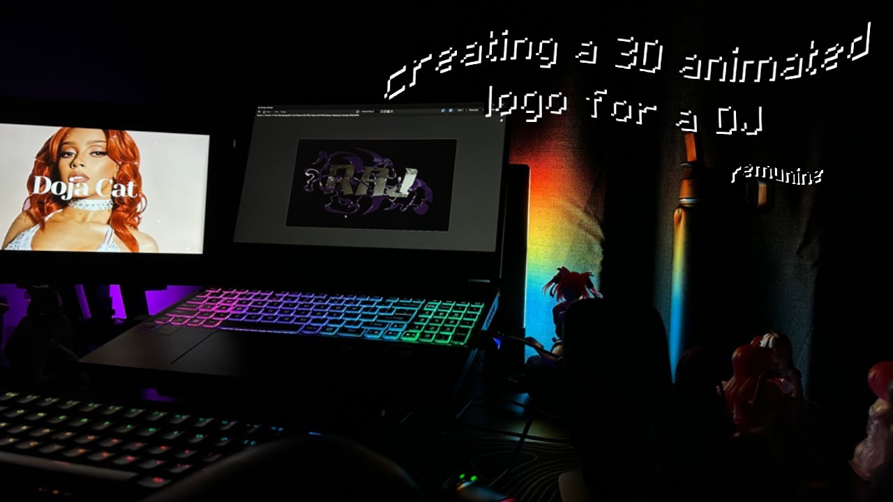Creating a 3D animated Logo for a DJ - YouTube