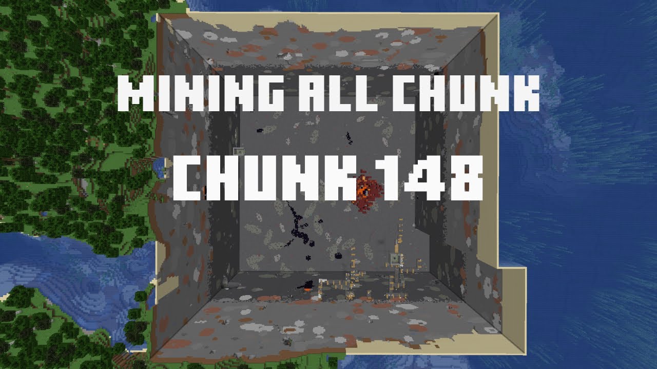 Mining all the chunks in Minecraft (Chunk 148) in 1 Minute - YouTube