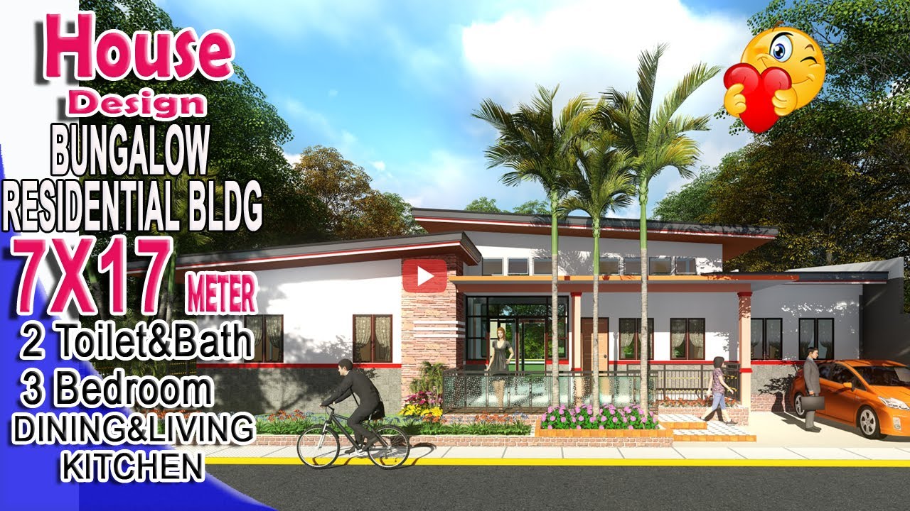 Home Ideas | Bungalow Residential Bldg. 7x17 Floor Dimension l HOUSE ...