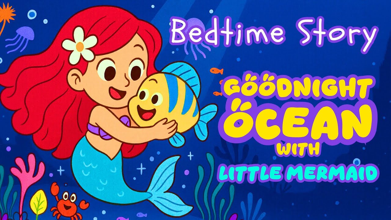 🌊Goodnight Sea with The Little Mermaid 💤Sleep Story for Toddler ...
