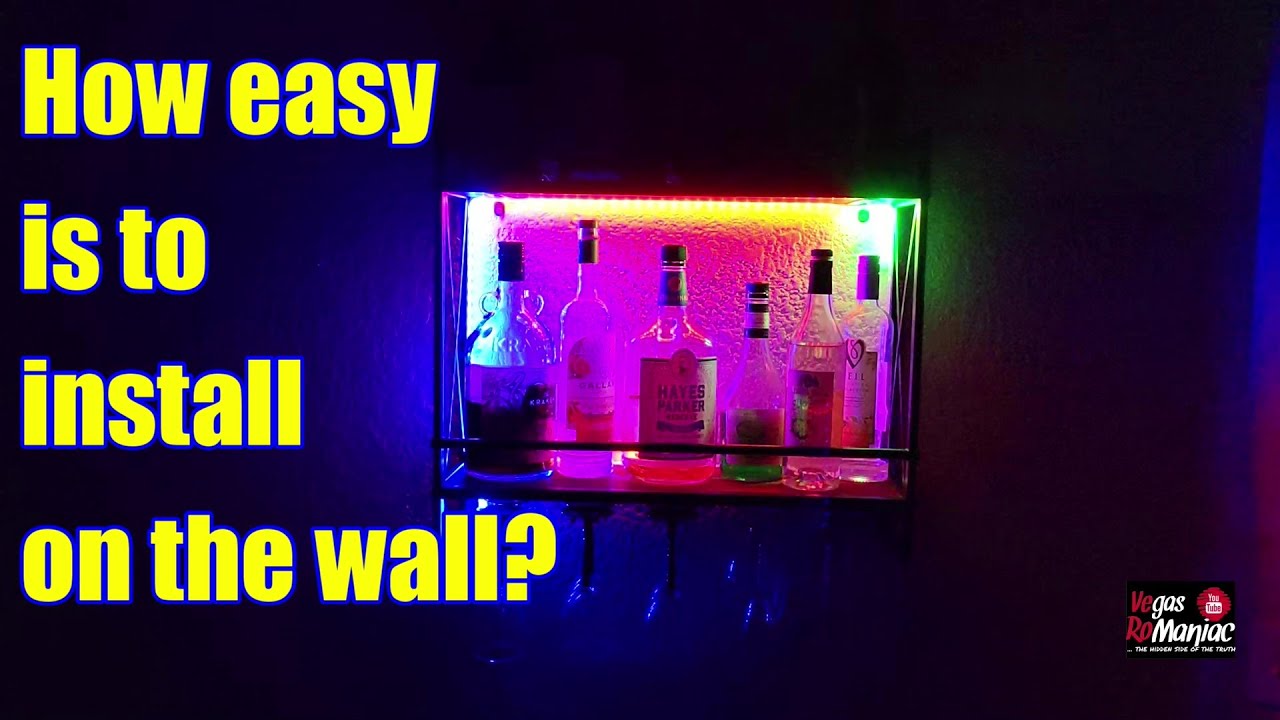 Best RGB LED Wine Racks Wall Mounted as seen on Amazon - YouTube