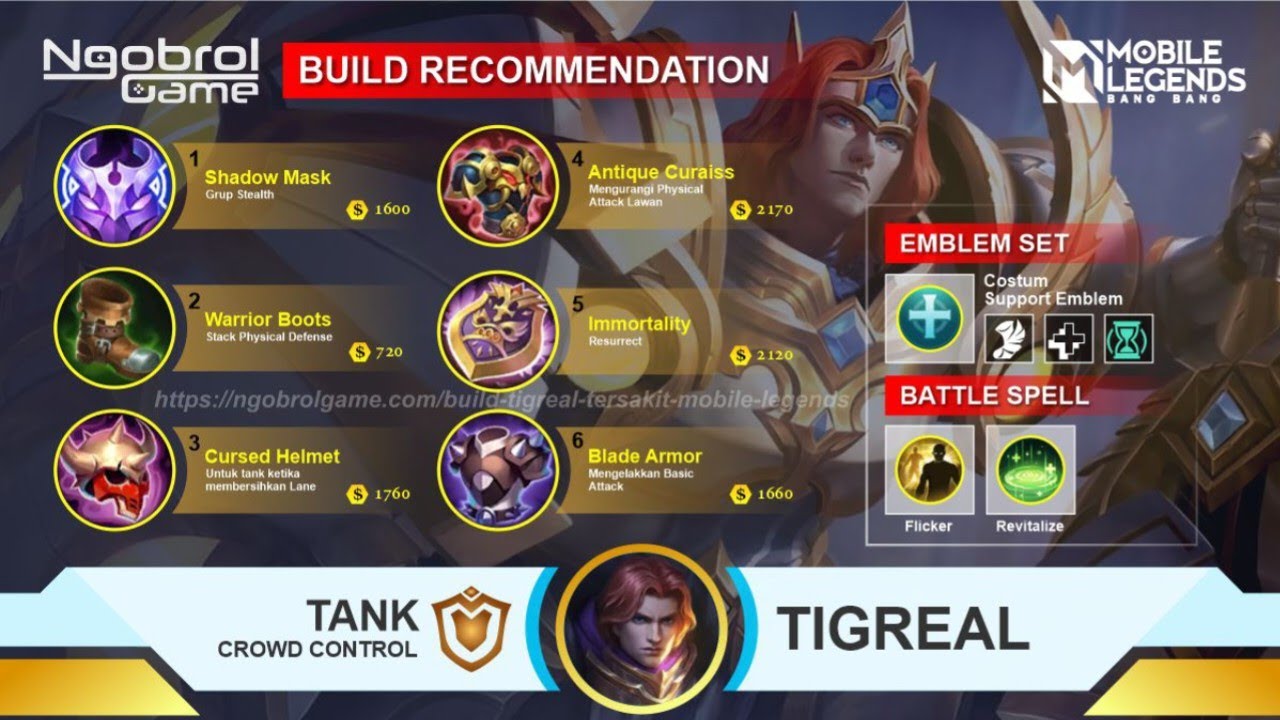 Tigreal Hero Tank #mobilelegends #mlbb #game - YouTube