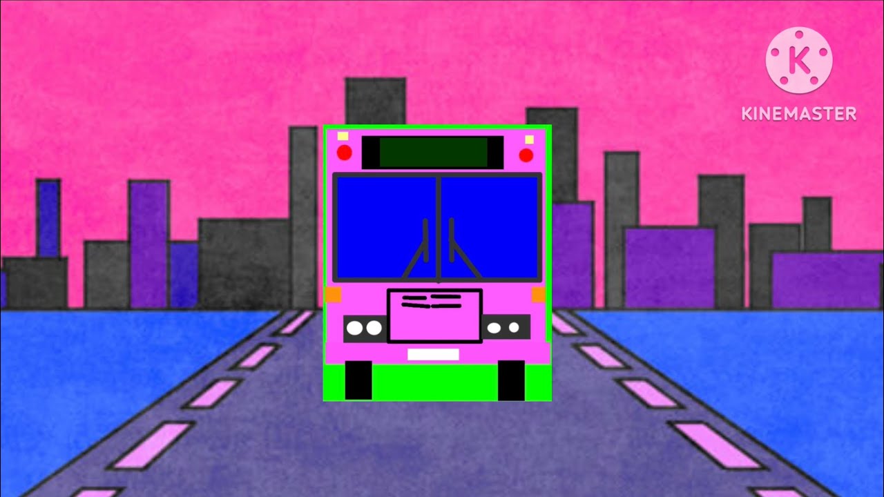 wheels on the light medium orchid bus - YouTube
