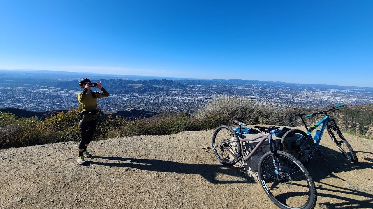 Verdugo and Beaudry fire roads: Glendale CA Mountain Bike ride raw ...