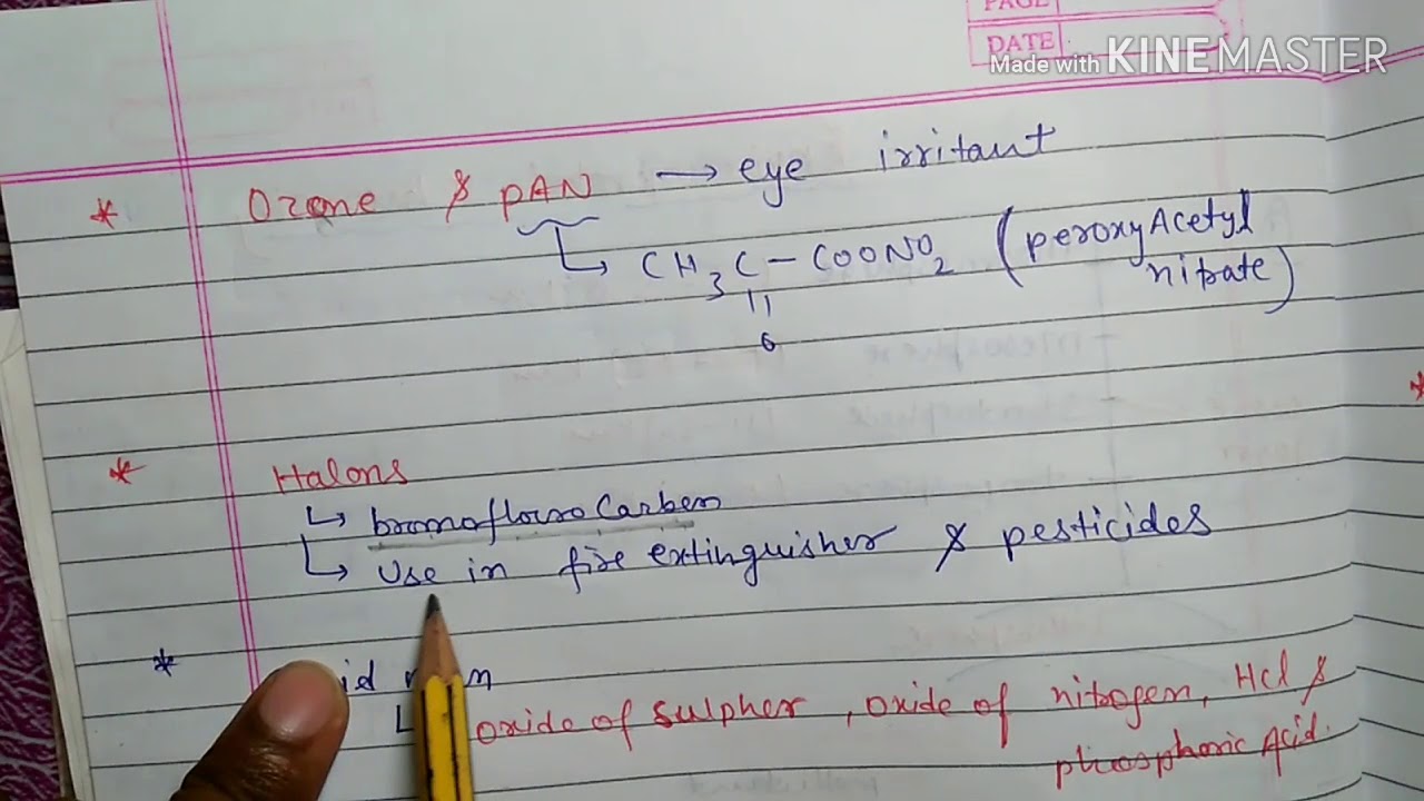 Environmental chemistry Fiitjee Short Notes lecture IIT Jee(mains ...