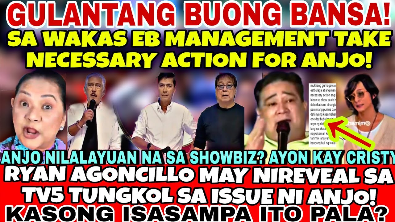 YARE KANA😭 ANJO EB MANAGEMENT TAKE NECESSARY ACTION BINUKO NI RYAN ANJO ...