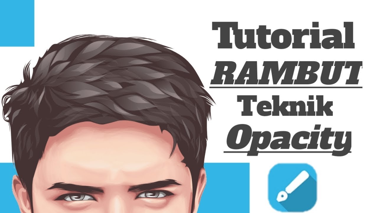 Tutorial vector art teknik OPACITY | RAMBUT | Part 2 - YouTube