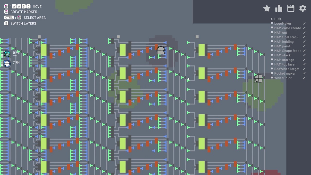 Shapez.io Inefficient but effective Make Anything Machine - YouTube