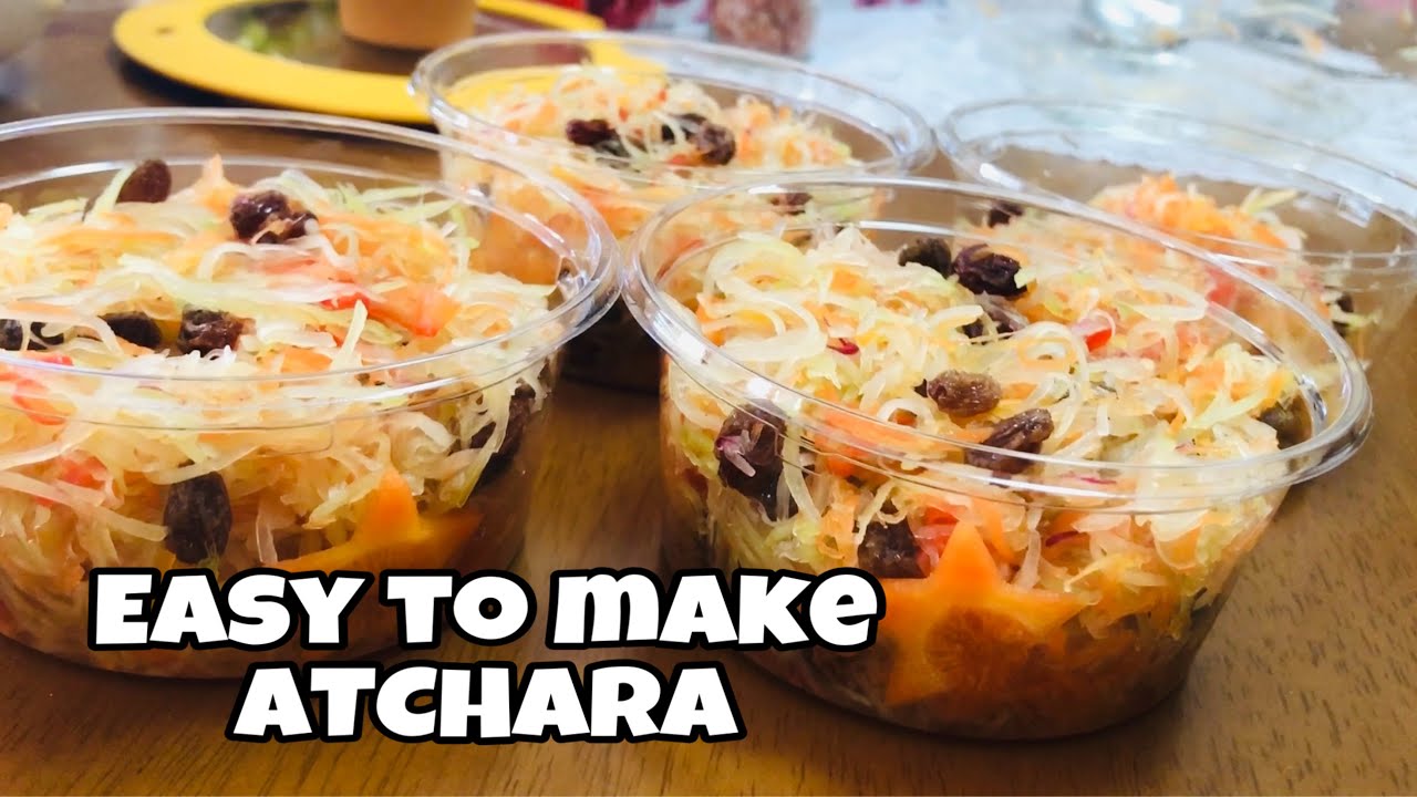 How to make ATCHARA | step by step atchara making | Putaheng japan ...