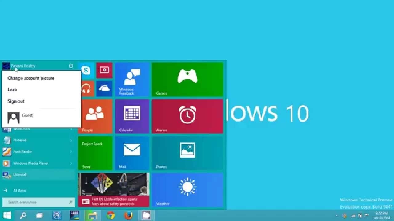 windows 10 technical preview - review - YouTube