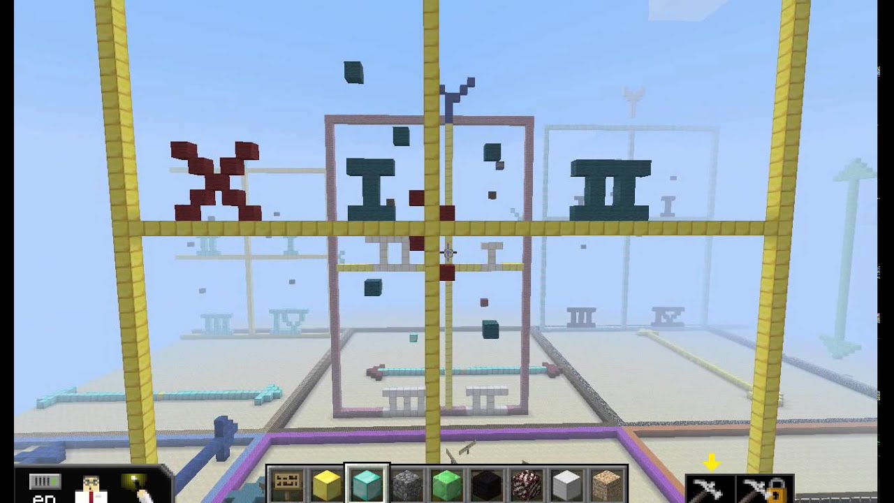 Teaching With Minecraft - Coordinate Plane Build#1 - YouTube