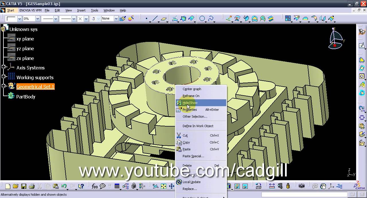 CATIA - Repairing Imported Geometry - YouTube