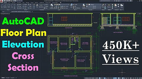 AutoCAD Plan Elevation Section Complete Tutorial - YouTube