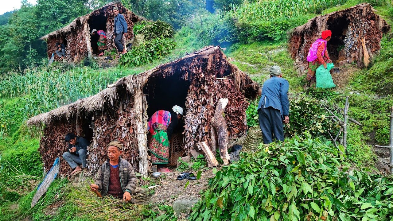 Rural Village life Remote Nepali village | Beautiful Mountain village ...