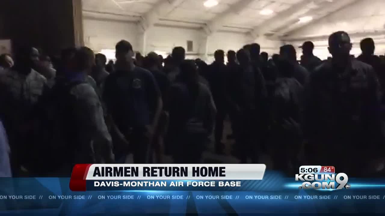 Airmen of 355th Fighter Wing return to Davis-Monthan Air Force Base ...