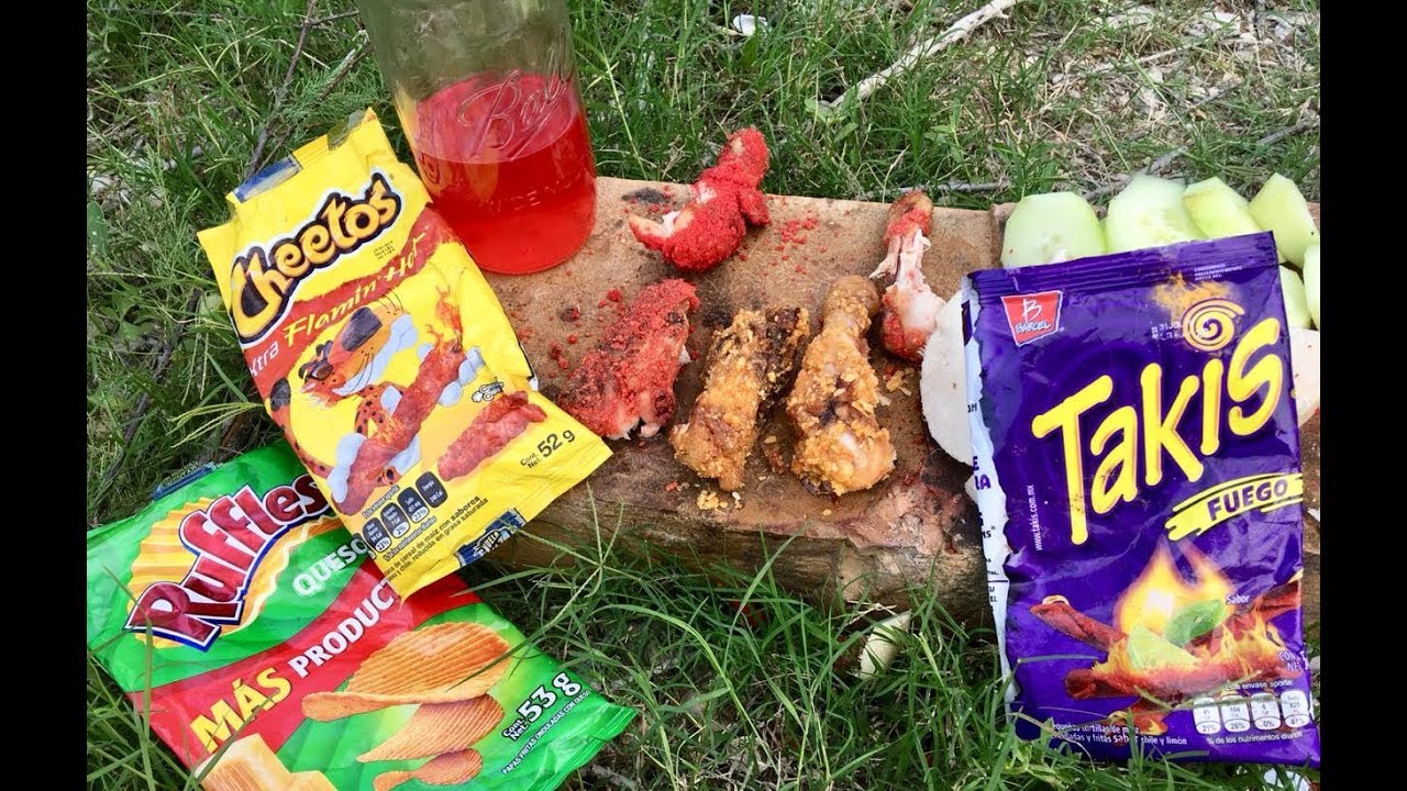 ALITAS CON MIEL DE ABEJA, CHETOS,RUFLES Y TAKIS - Topa - YouTube