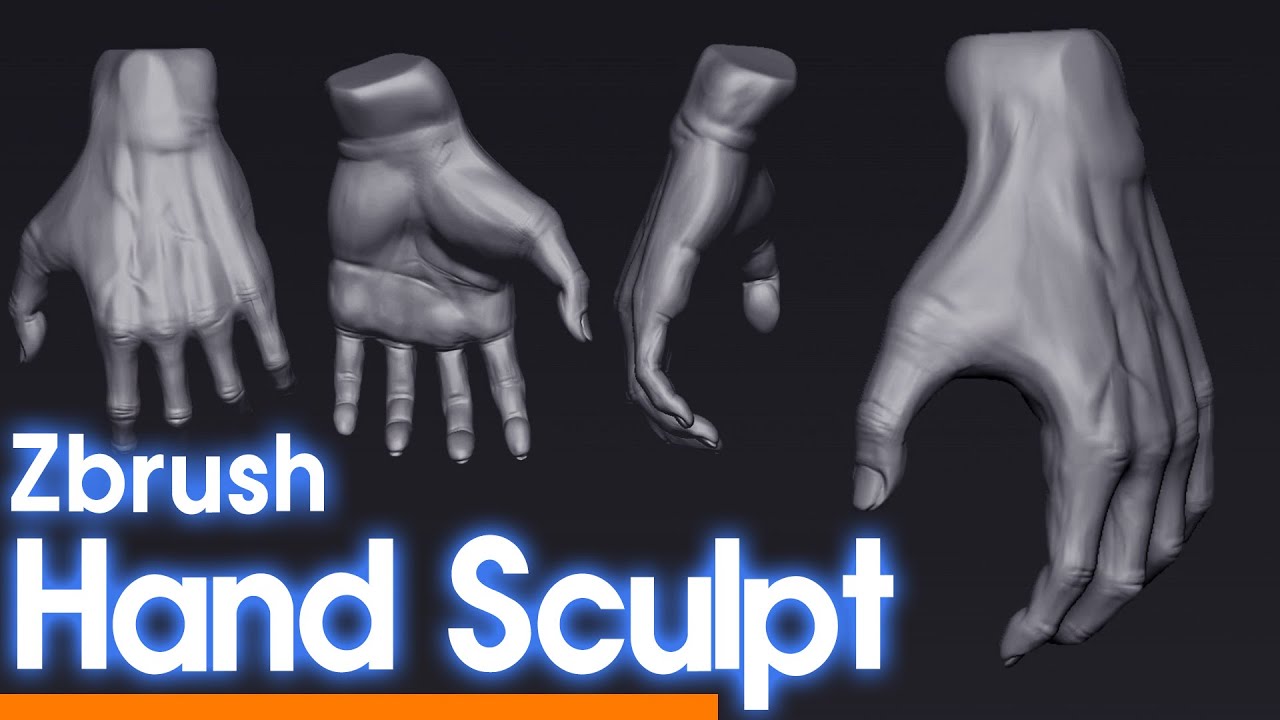 Zbrush Hand Sculpt 손 스컬핑 제작 시연수업 / 인체모델링 게임캐릭터 #1..By MODU샘 - YouTube