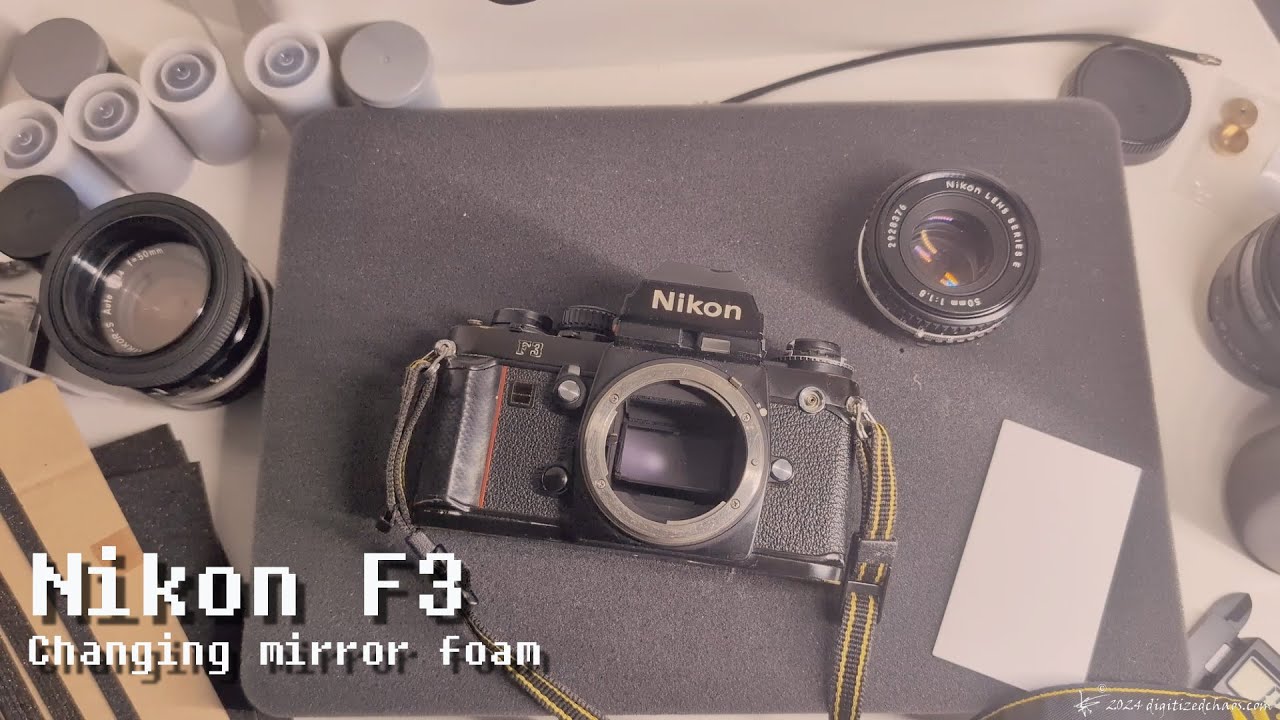 Nikon F3 (replacing mirror foam) - YouTube