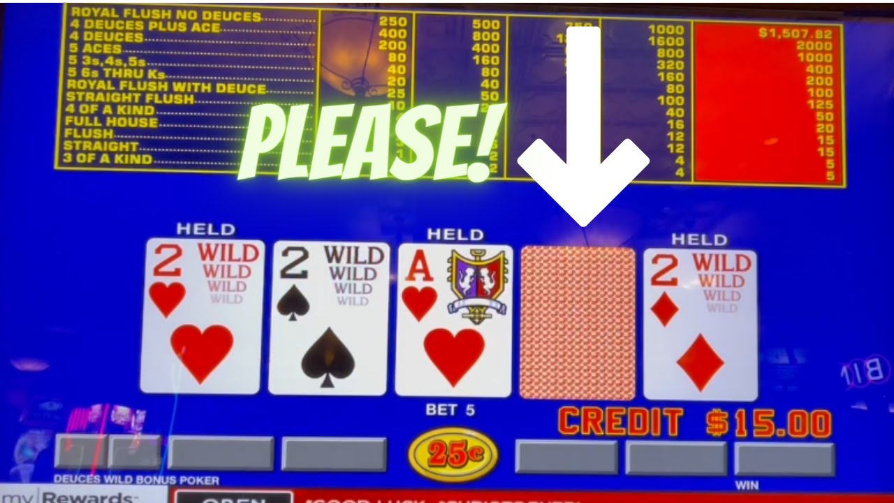 Video Poker: Deuces Wild Bonus Poker Progressive Session! - YouTube